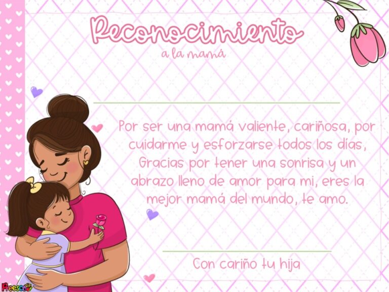 Reconocimientos y diplomas para mamá | Material Educativo y Material ...