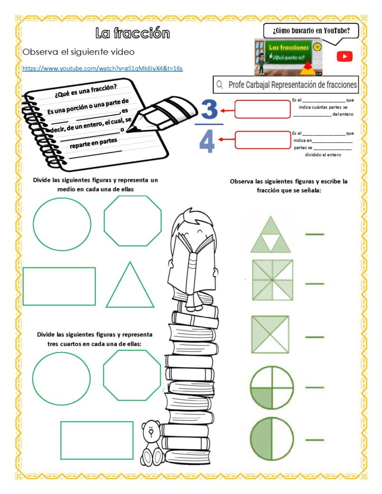 Cuadernillos de fracciones 3° Y 4° | Material Educativo y Material ...