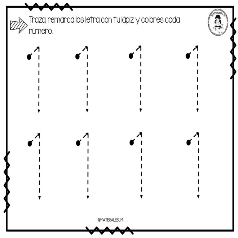 Actividades para reforzar el trazo de los numeros | Material Educativo ...