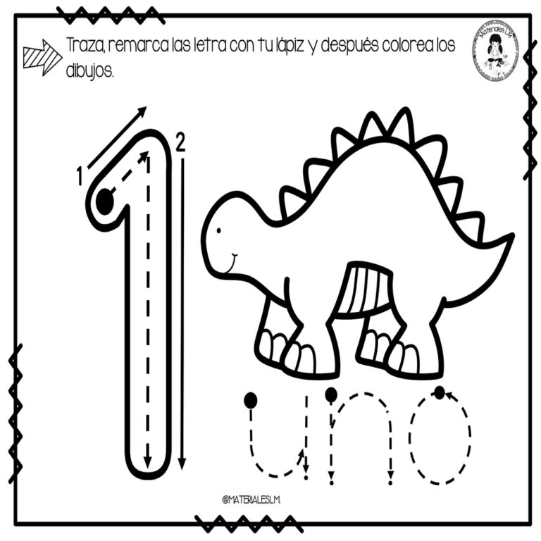 Actividades para reforzar el trazo de los numeros | Material Educativo ...