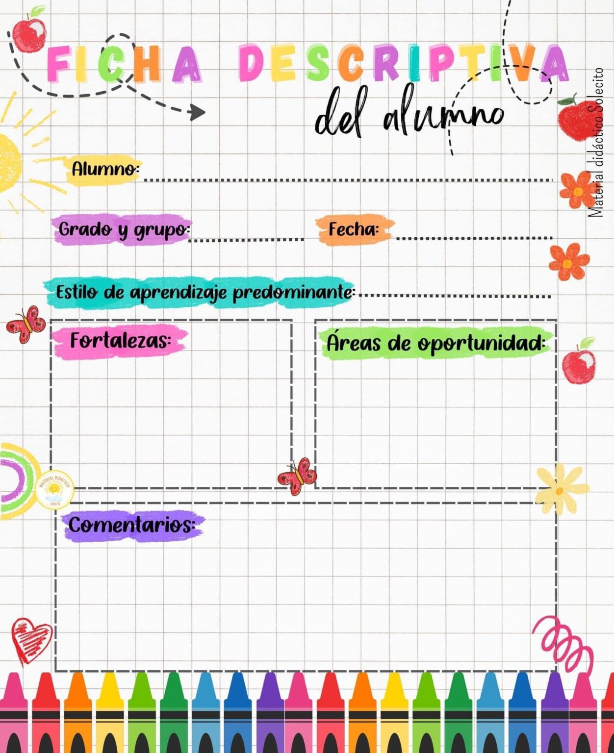 Formato De Fichas Descriptivas Primaria