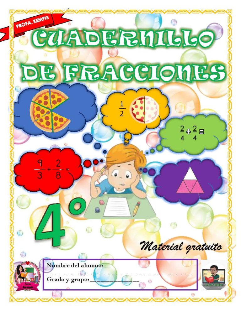 Cuadernillos de fracciones 3° Y 4° | Material Educativo y Material ...