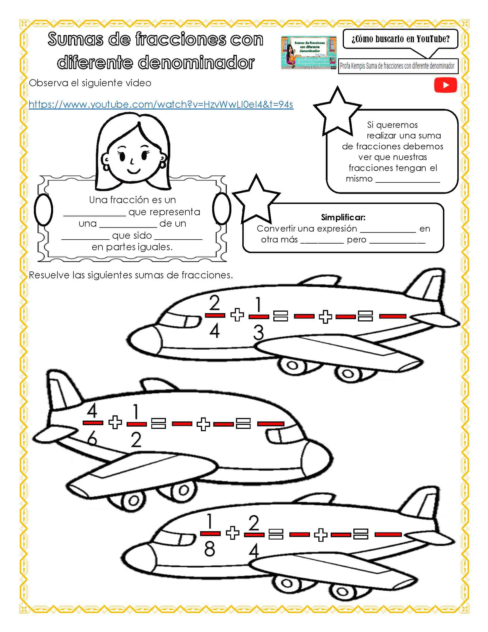 Cuadernillos de fracciones 3° Y 4° | Material Educativo y Material ...