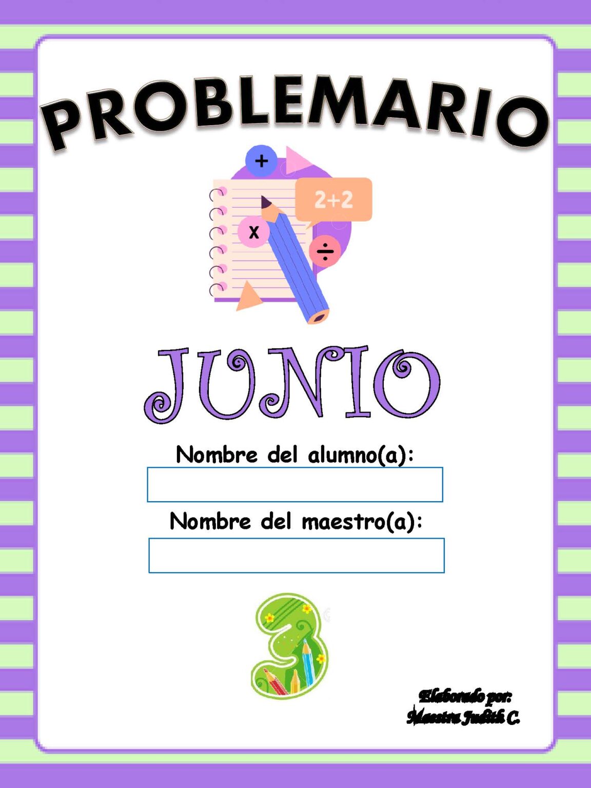 Problemas Matemáticos 1° a 6° de primaria | Material Educativo y Material Didáctico