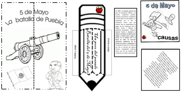 Fantásticas actividades Batalla de Puebla, Descargar en PDF | Material ...