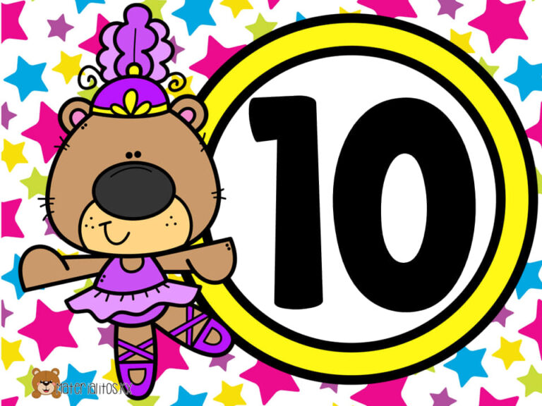 Carteles de los números del 1 al 10 | Material Educativo y Material ...
