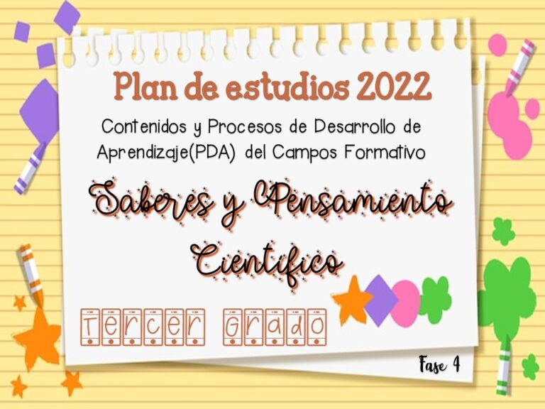 3° Dosificación de contenidos y procesos de desarrollo del aprendizaje de los campos formativos ...