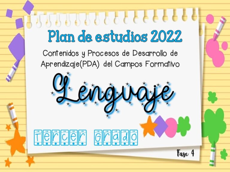 3° Dosificación de contenidos y procesos de desarrollo del aprendizaje de los campos formativos ...