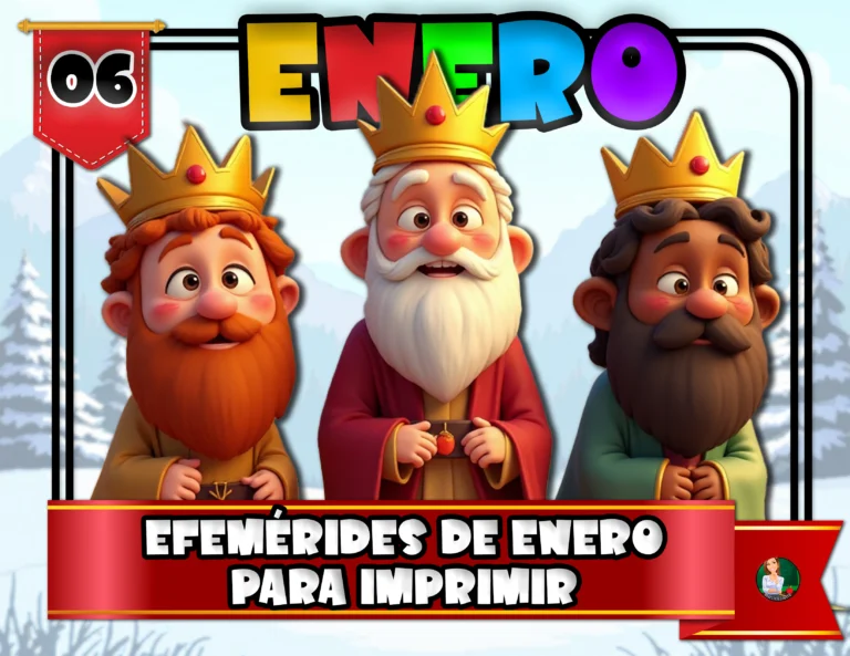 Efemérides de Enero para imprimir | Material Educativo y Material Didáctico